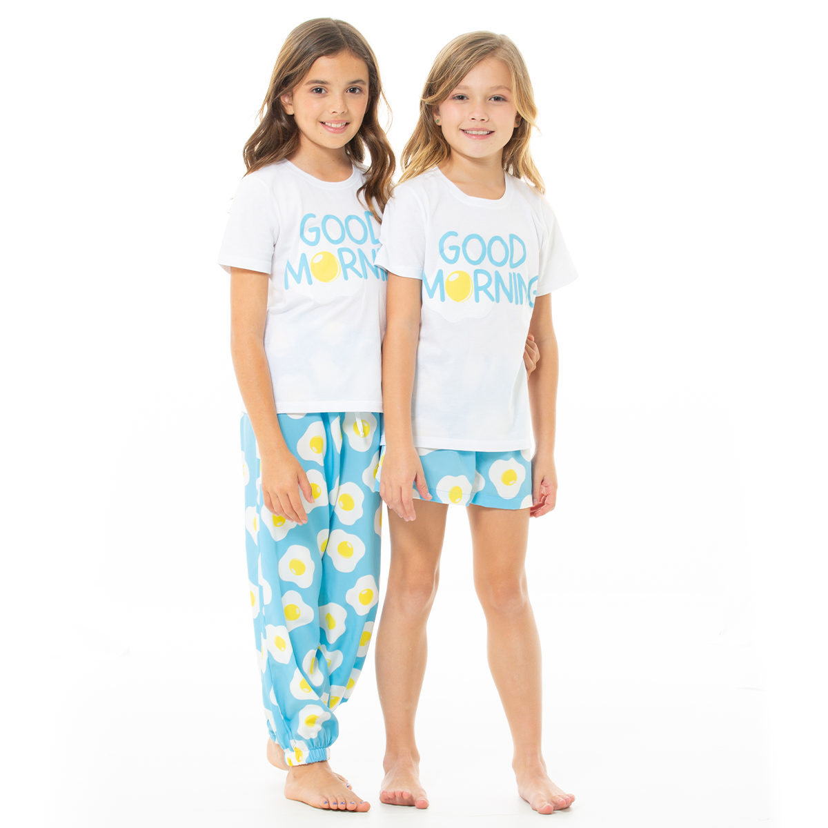 Girls' Breakfast Pajama Set – “Good Morning” – Nauty Blue Intl